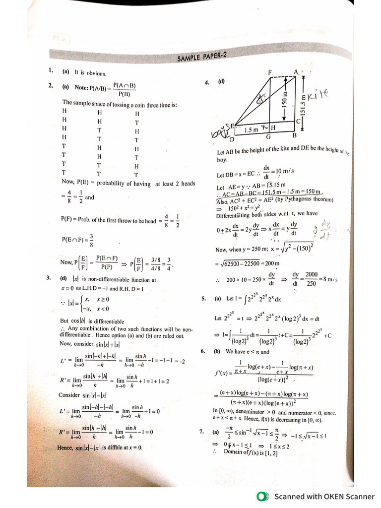 Sample Paper 02 | PDF