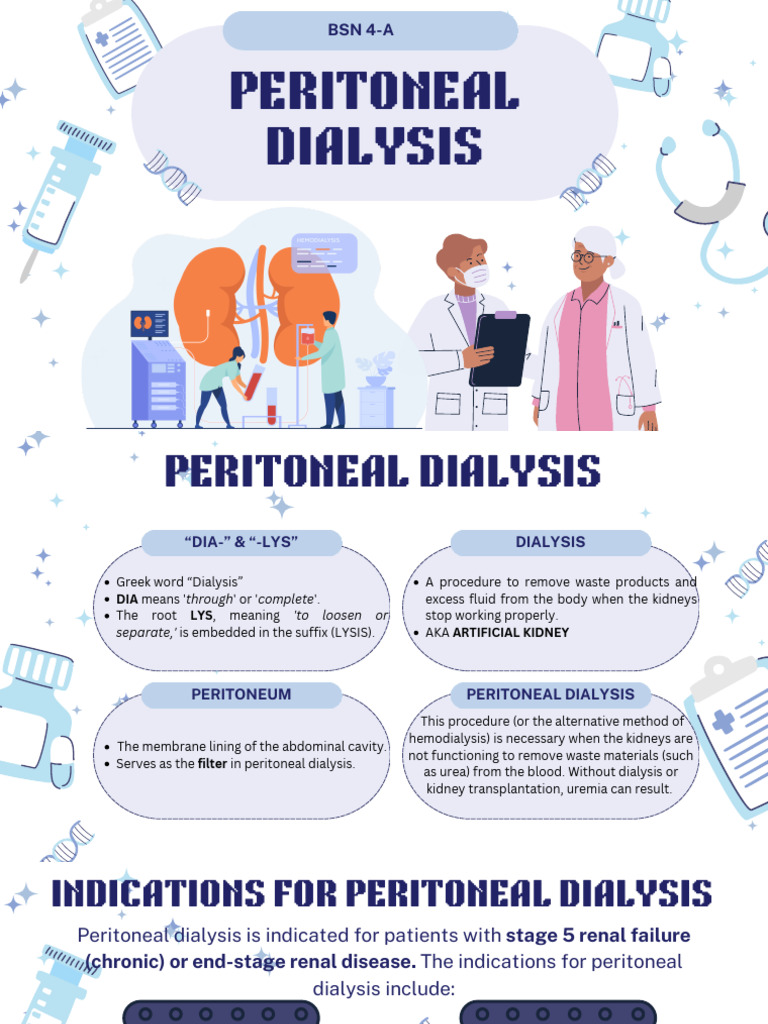 Peritoneal Dialysis: Procedure & Guidelines | PDF | Medicine | Medical ...