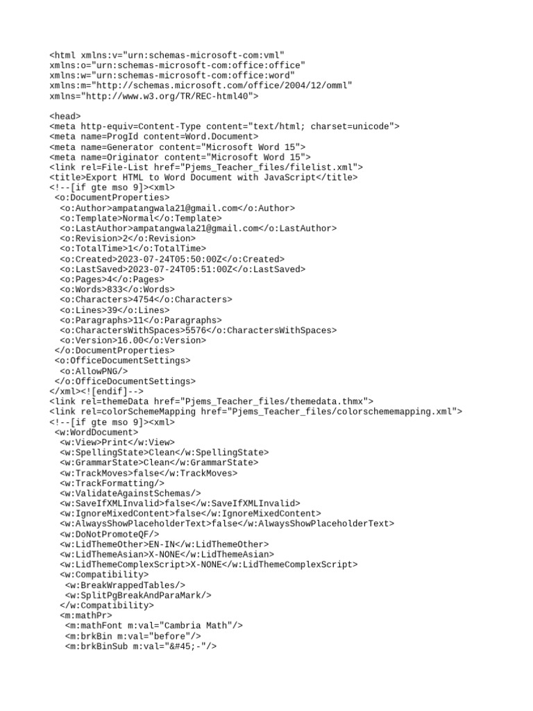 Pjems Teacher | PDF | Web Development | Hypertext
