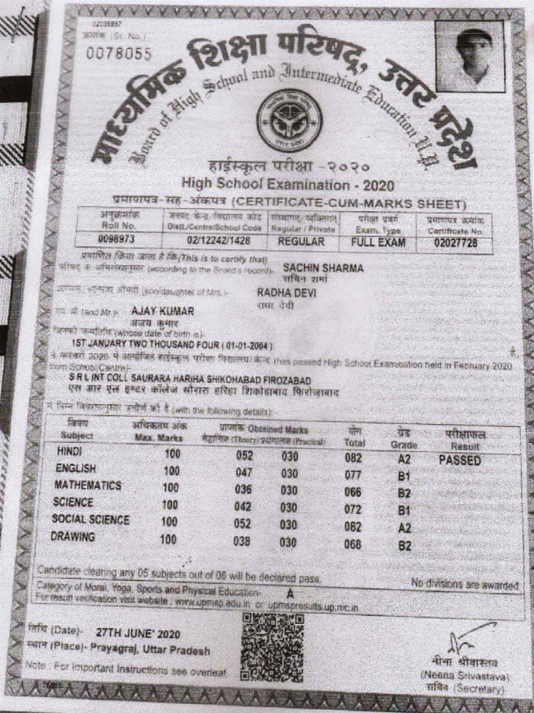 Date of Birth Certificate | PDF