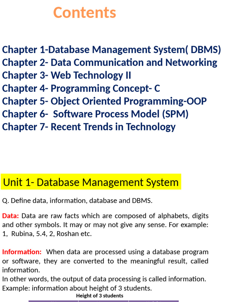unit 1 | PDF | Databases | Relational Database