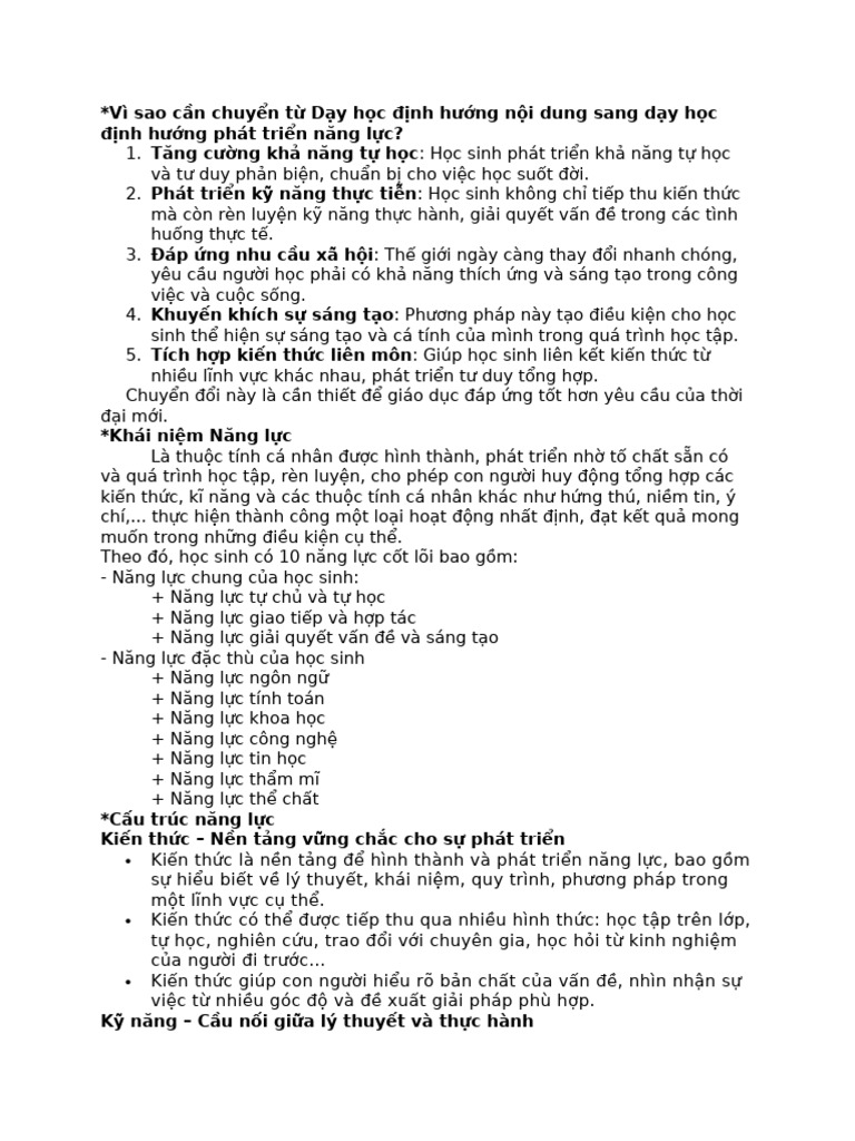 DẠY HỌC ĐỊNH HƯỚNG PTNL | PDF