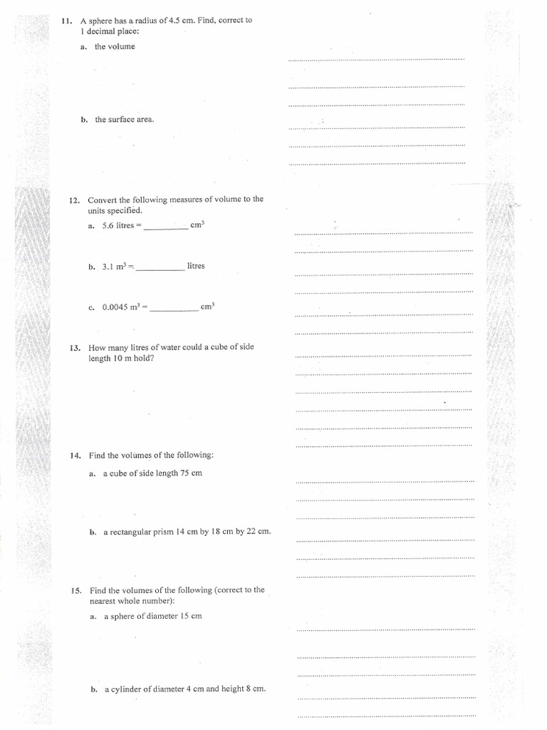 Lesson 5 Worksheets | PDF