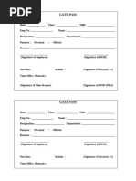 Student Gate Pass | PDF