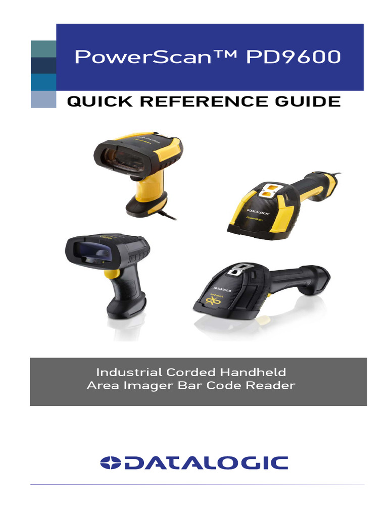DataLogic PowerScan PD96XX Quick Reference Guide (ENG) | PDF | License ...