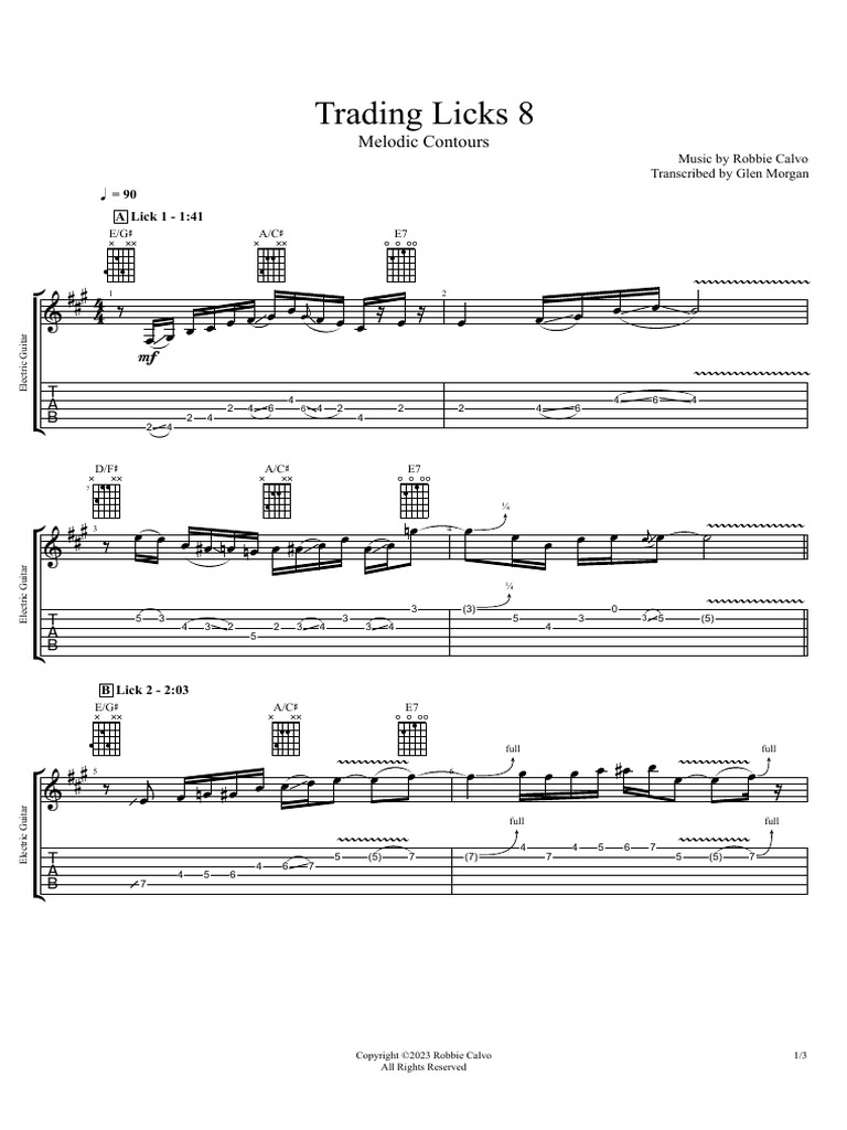 Trading Licks 8 | PDF
