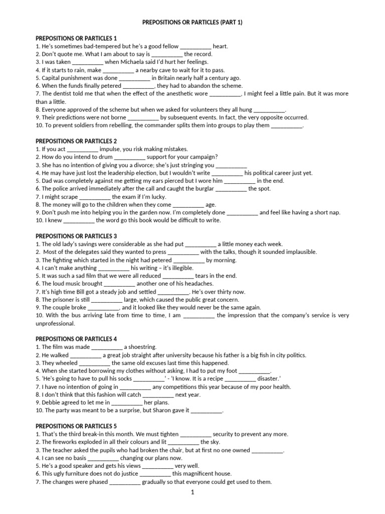 BdHSG10-Preps & Phrasal Verbs-Part 1-KEYS (ĐH) | PDF