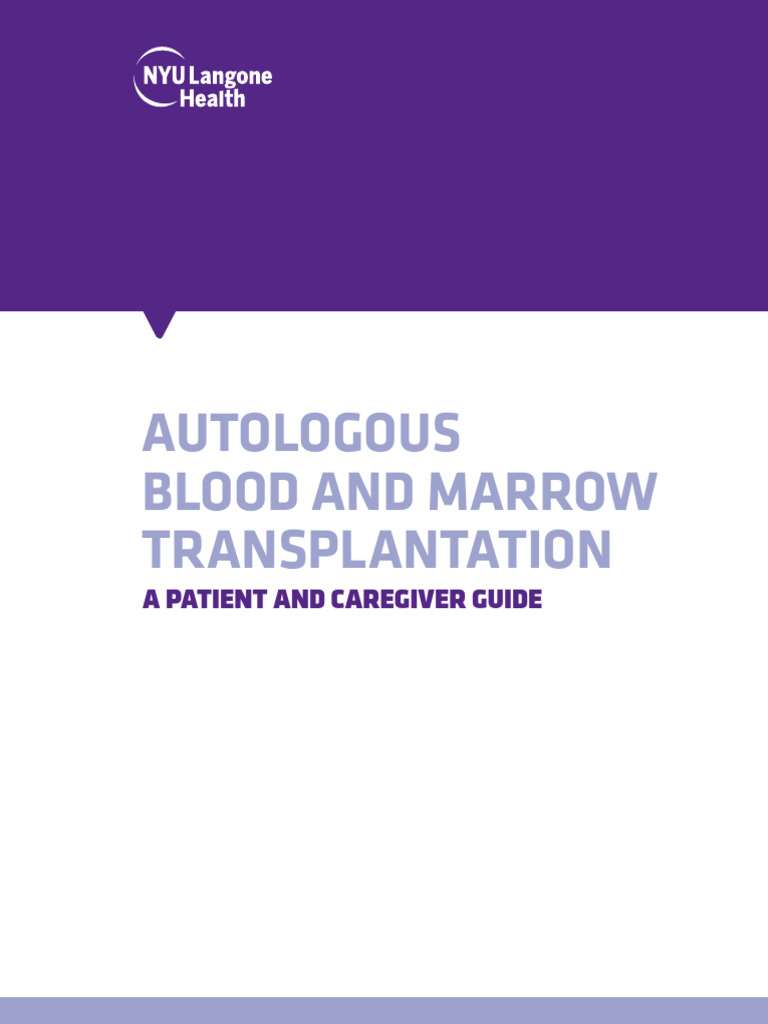 Blood and Marrow Transplant Guide | PDF | Hematopoietic Stem Cell ...