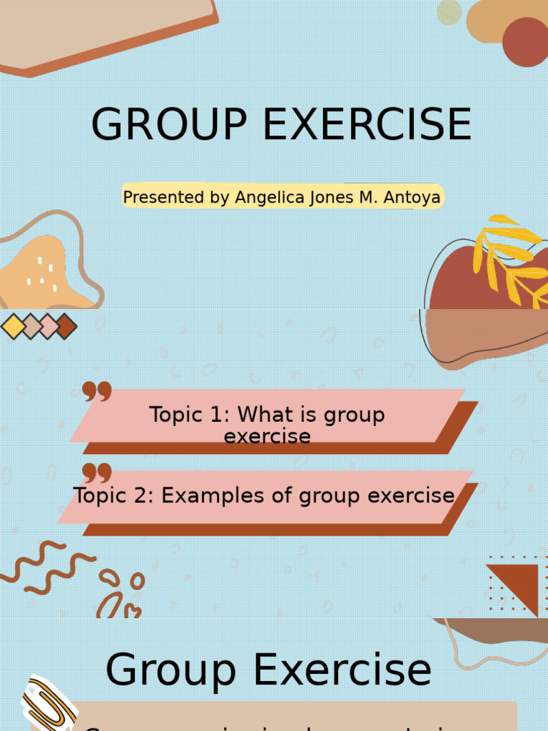 Antoya, Angelica Jones Group Exercise | PDF