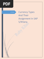 Different Currency Type in SAP | PDF | Exchange Rate | Currency