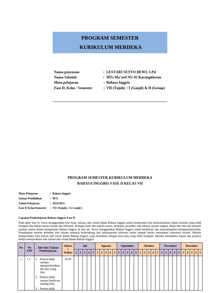 6. PROMES Kurikulum Merdeka_FIX PRINT | PDF