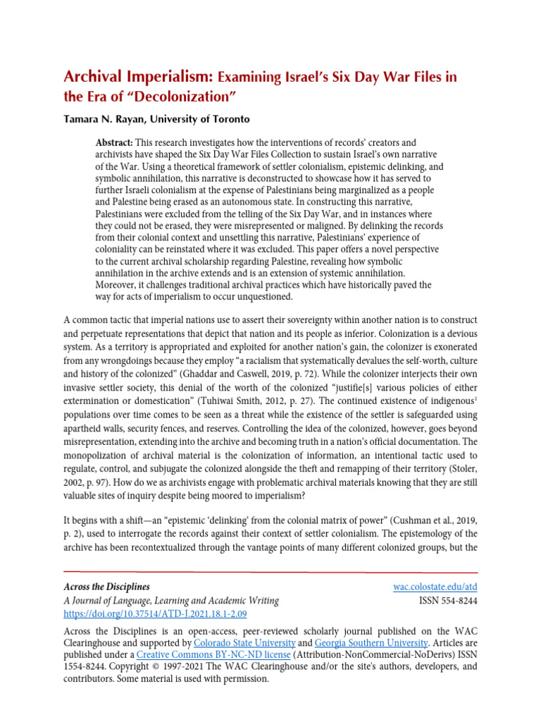 Rayan | PDF | Palestinians | Israel