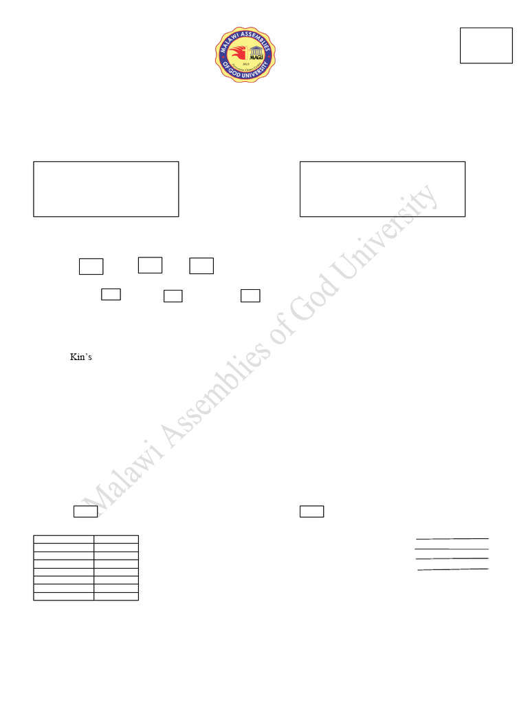 MAGU Blantyre Campus Application | PDF | Diploma | Educational Stages