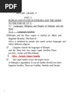 History Remedial Module for Ethiopia | PDF | Ethiopia | Horn Of Africa