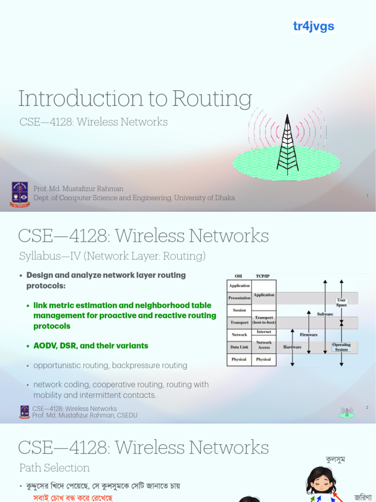 Wireless Networks: Routing Protocols Overview | PDF | Routing ...