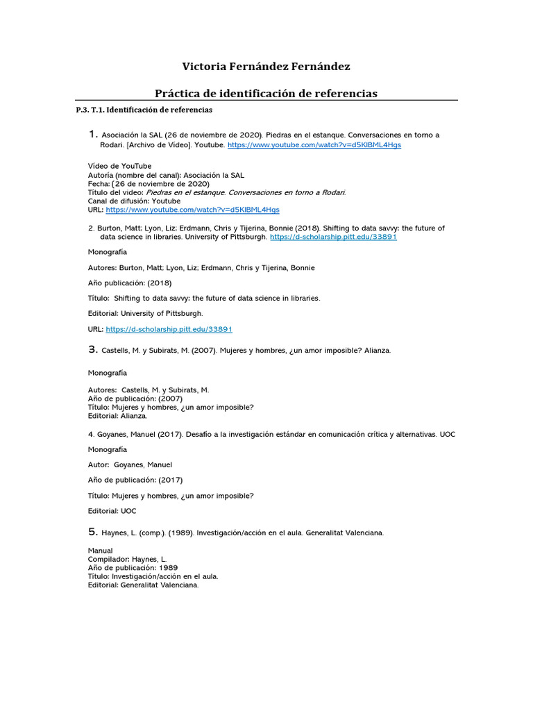 Correcciones Practica 1-3 | PDF | Publicación