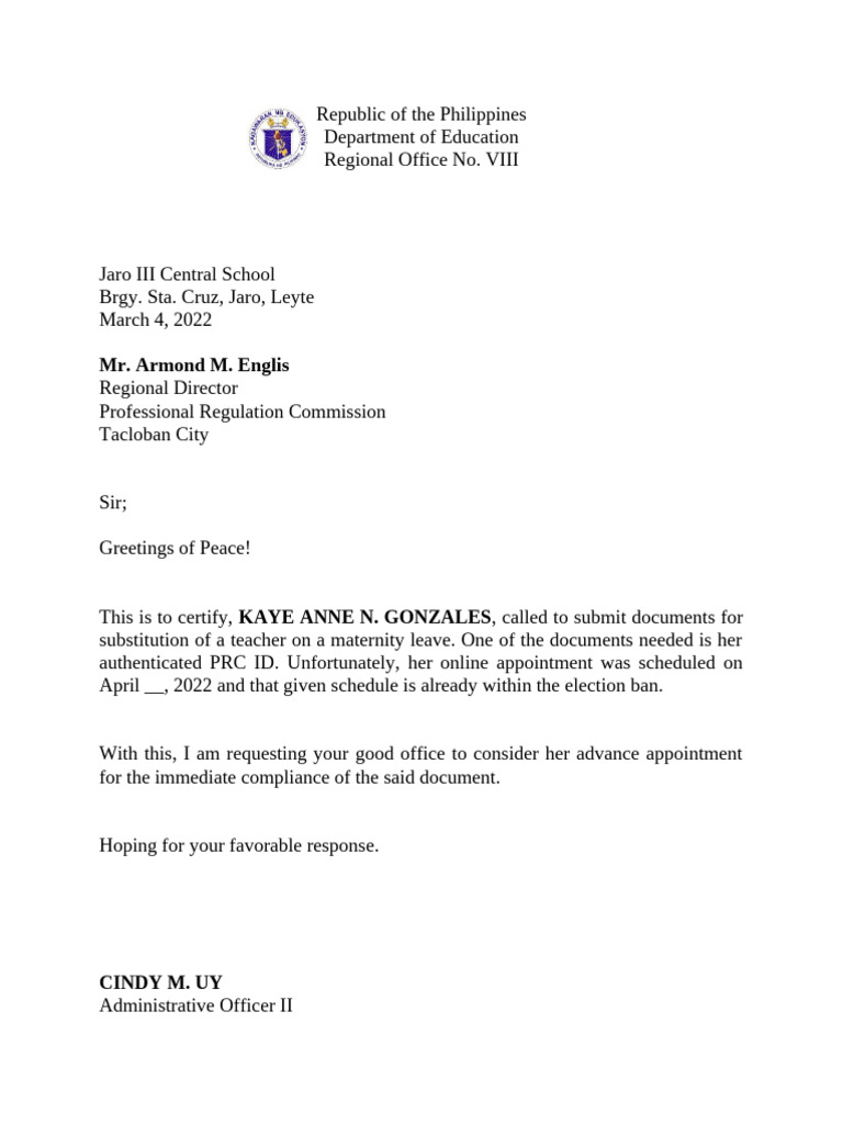 Letter of Reconsideration 2.0 | PDF