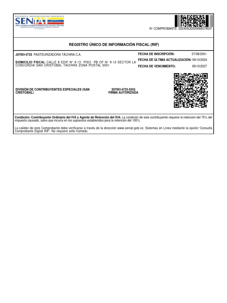 Rif Actualizado Pastca 09102024 | PDF