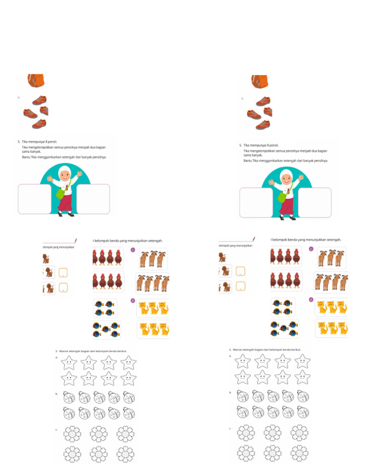 Pecahan Setengah | PDF