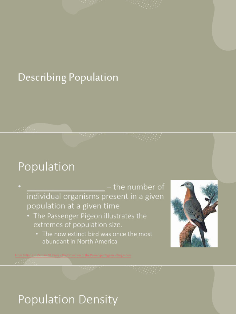 Describing Populations Notes Student_edited | PDF | Natural Environment ...