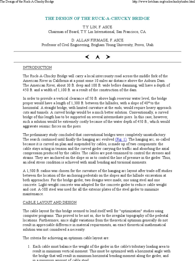 The Design of The Ruck-A-Chucky Bridge | PDF | Prestressed Concrete ...