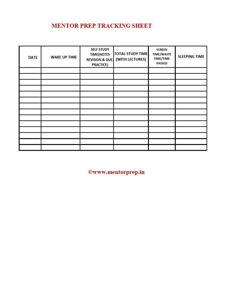Tracking Sheet2 | PDF