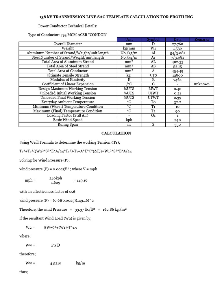 Sample-sag-calculation_15 | PDF | Materials | Mechanics