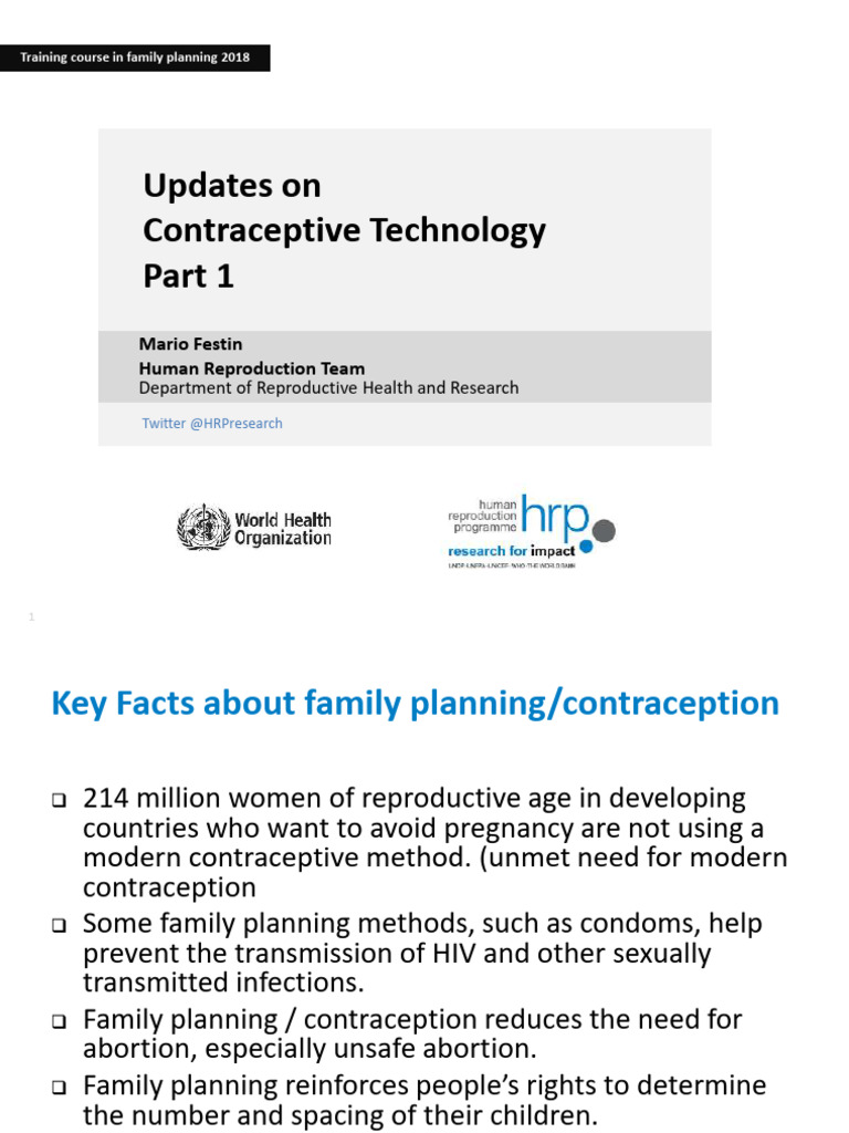 Updates Contraceptives | PDF | Birth Control | Family Planning