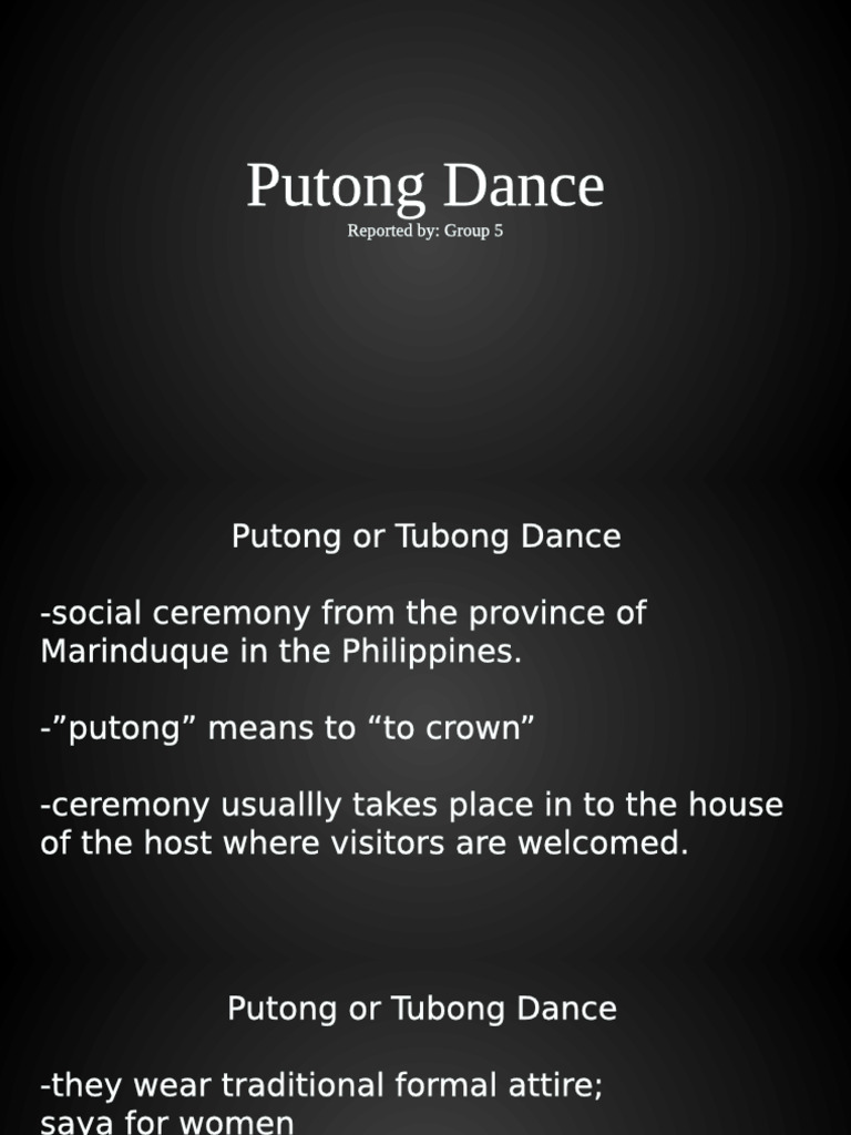 Putong Dance: Marinduque Ceremony | PDF