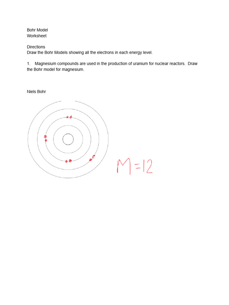 Drawing Bohr Models | PDF