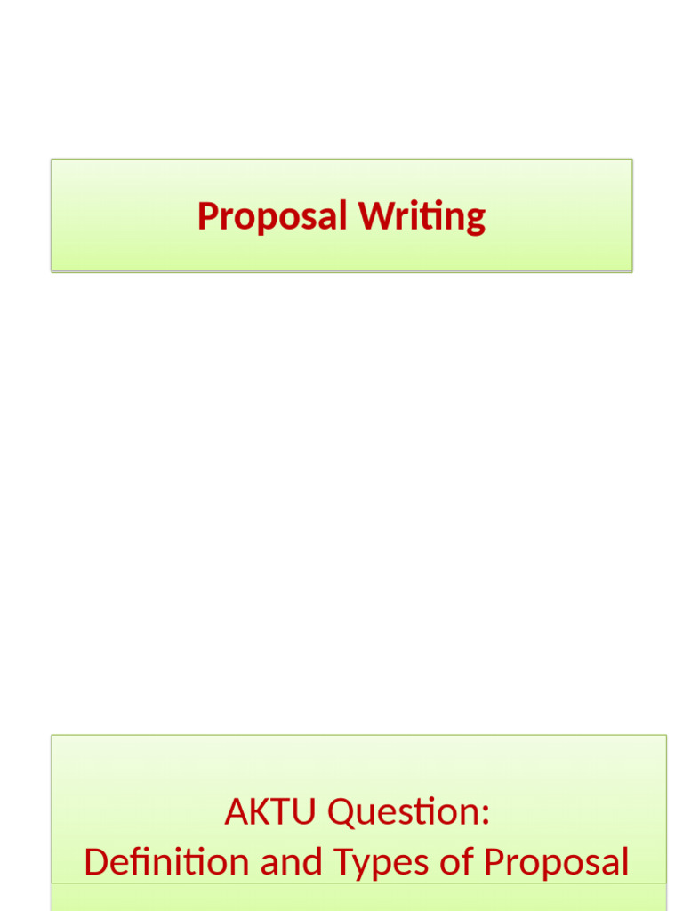 L18 & 19. Technical Proposal Writing | PDF | Business
