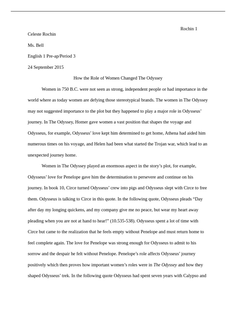 Copy_of_The_Odyssey_Essay_Final_Draft___Celeste_Rochin.docx | PDF ...