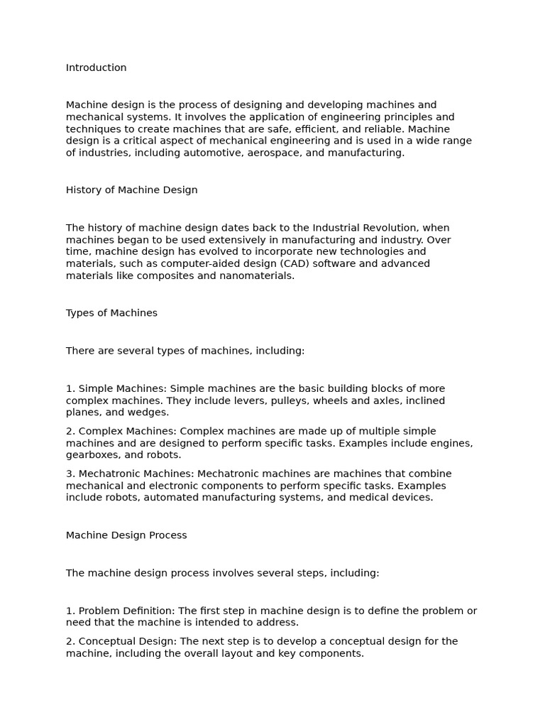 machine design | PDF | Machines | Engineering