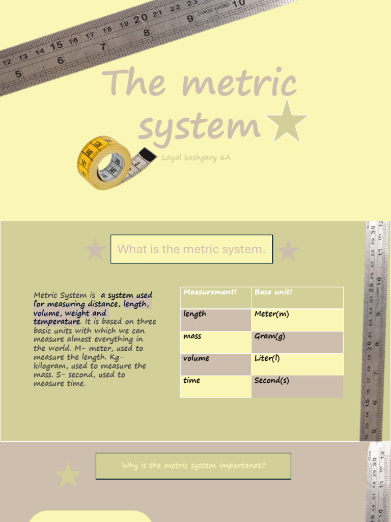 Metric System | PDF