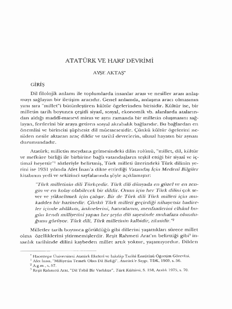 Atat - RK Ve Harf Devrimi (#548718) - 687259 | PDF