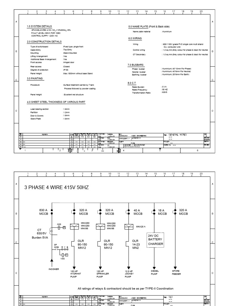 General Notes | PDF | Electrical Wiring | Power Engineering