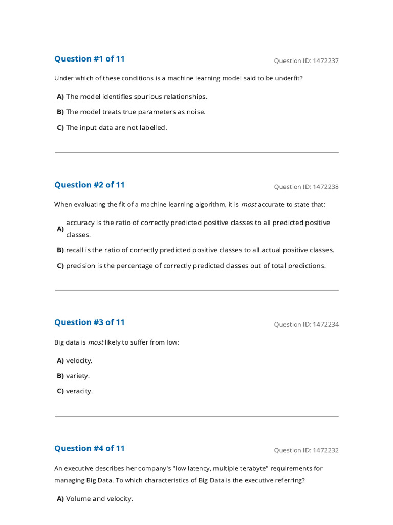 Reading 4 Big Data Projects | PDF | Big Data | Machine Learning