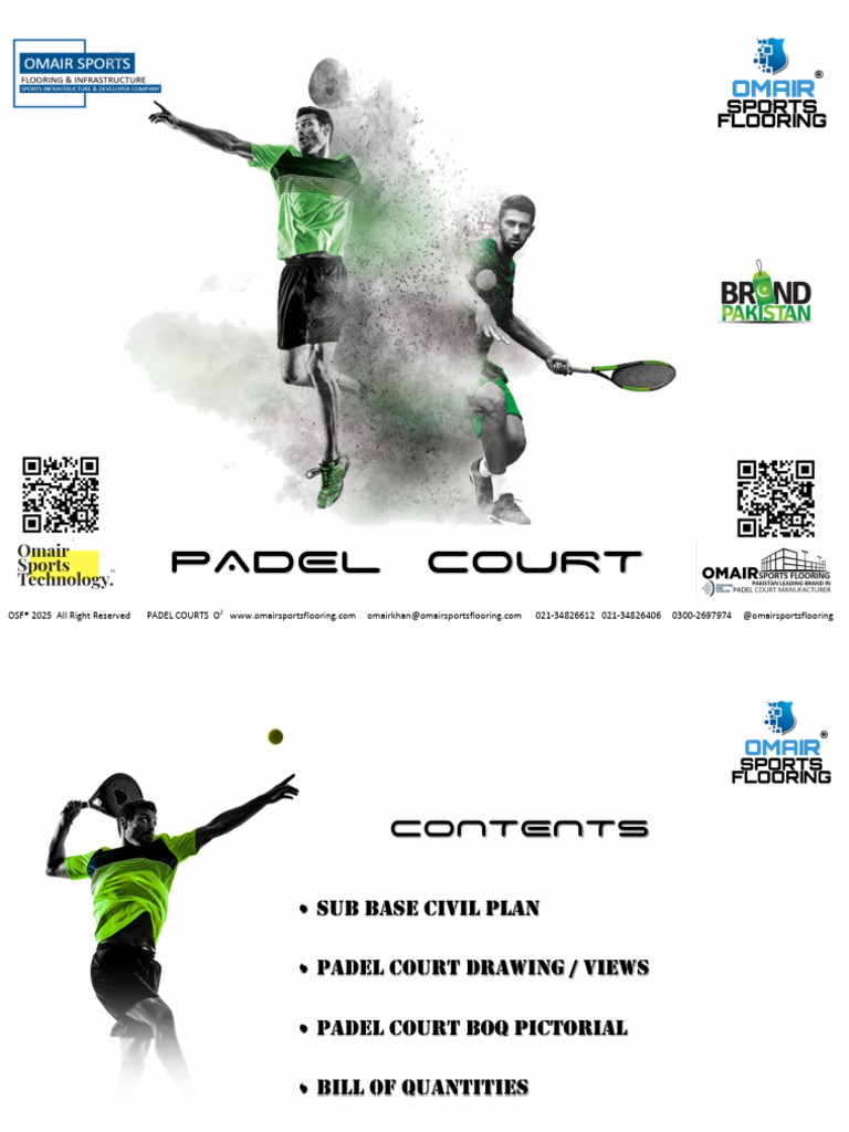O2 Padel Court Proposal 2025 | PDF
