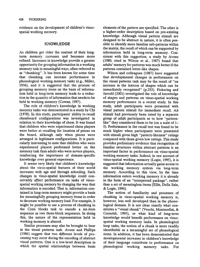 LO-UE07_N5-Dvpt_Memoire_Pickering_partie2 | PDF | Working Memory | Memory