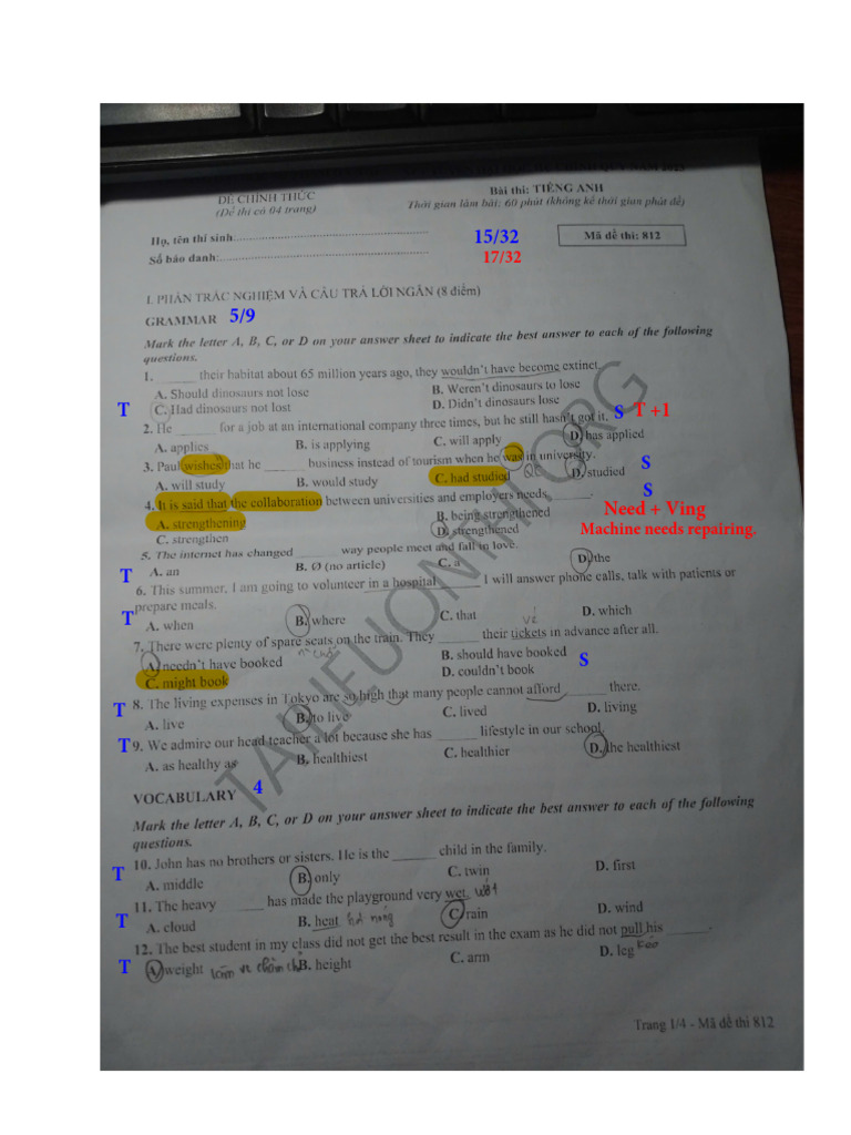 Đề ĐGNLCSP 2023 - KQ1' | PDF