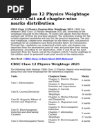 Maharashtra HSC MATHS Chapter-Wise Weightage 2024 | PDF | Mathematics ...