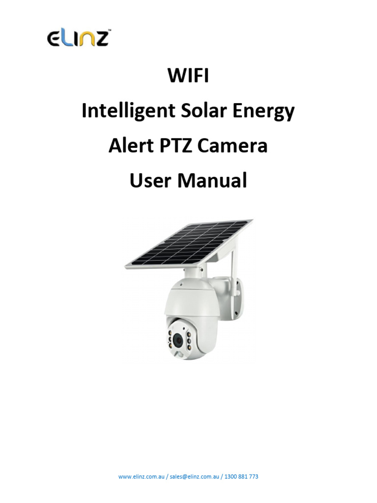 Solar PTZ Camera User Guide | PDF | Qr Code | Wi Fi