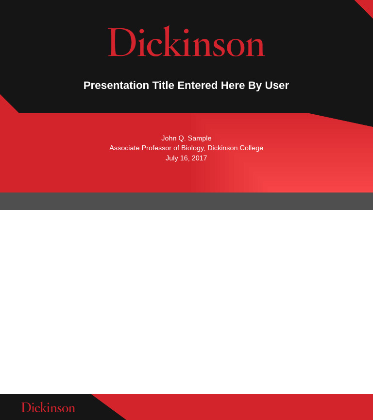Dickinson Template Basic | PDF