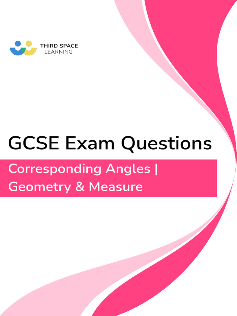 Corresponding Angles Exam Questions | PDF | Angle | Triangle