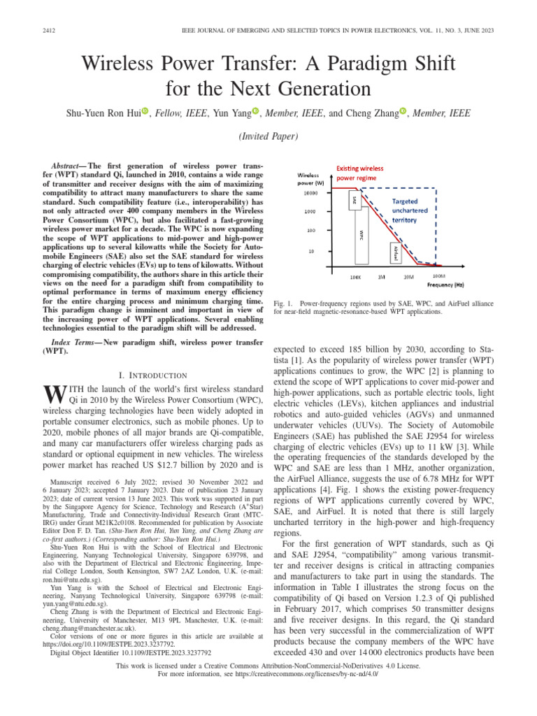 Wireless Power Transfer Paradigm Shift | PDF | Power Inverter | Rectifier