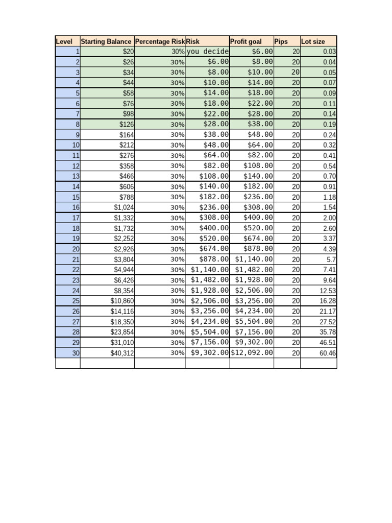 20-pip-challenge | PDF | Financial Services | Private Sector