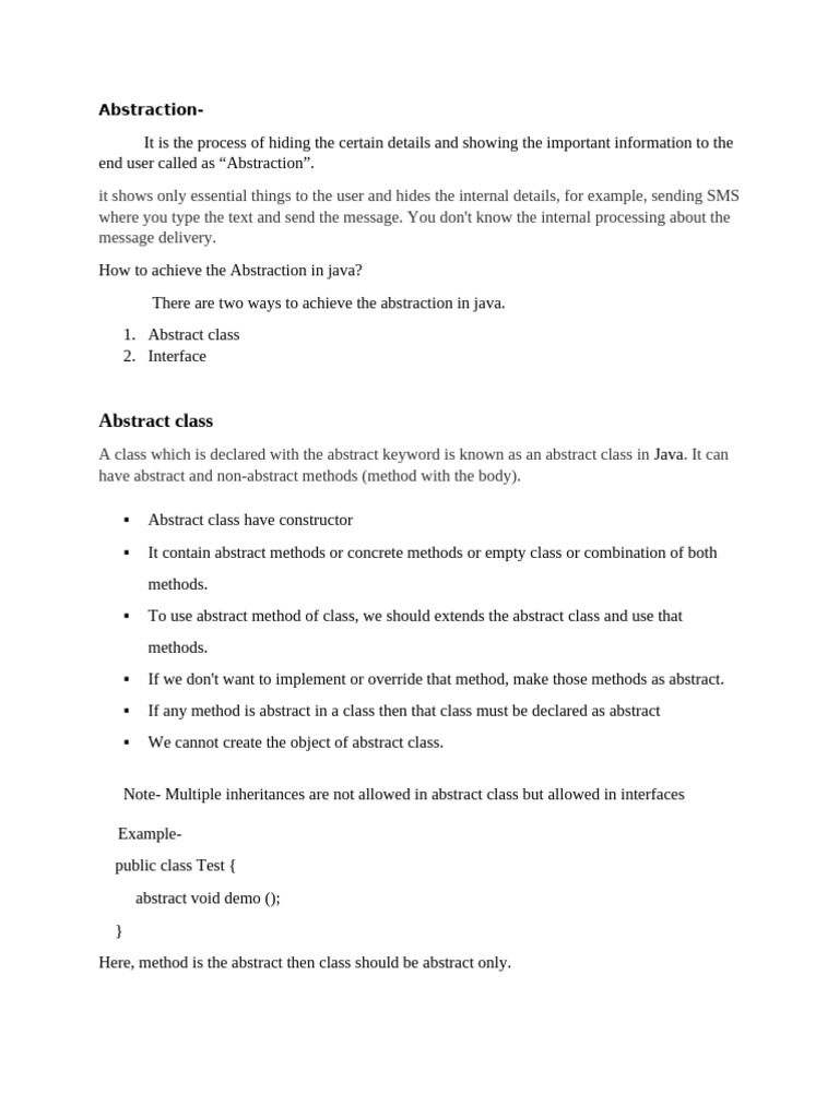 Lec18_Abstraction | PDF | Class (Computer Programming) | Method (Computer Programming)