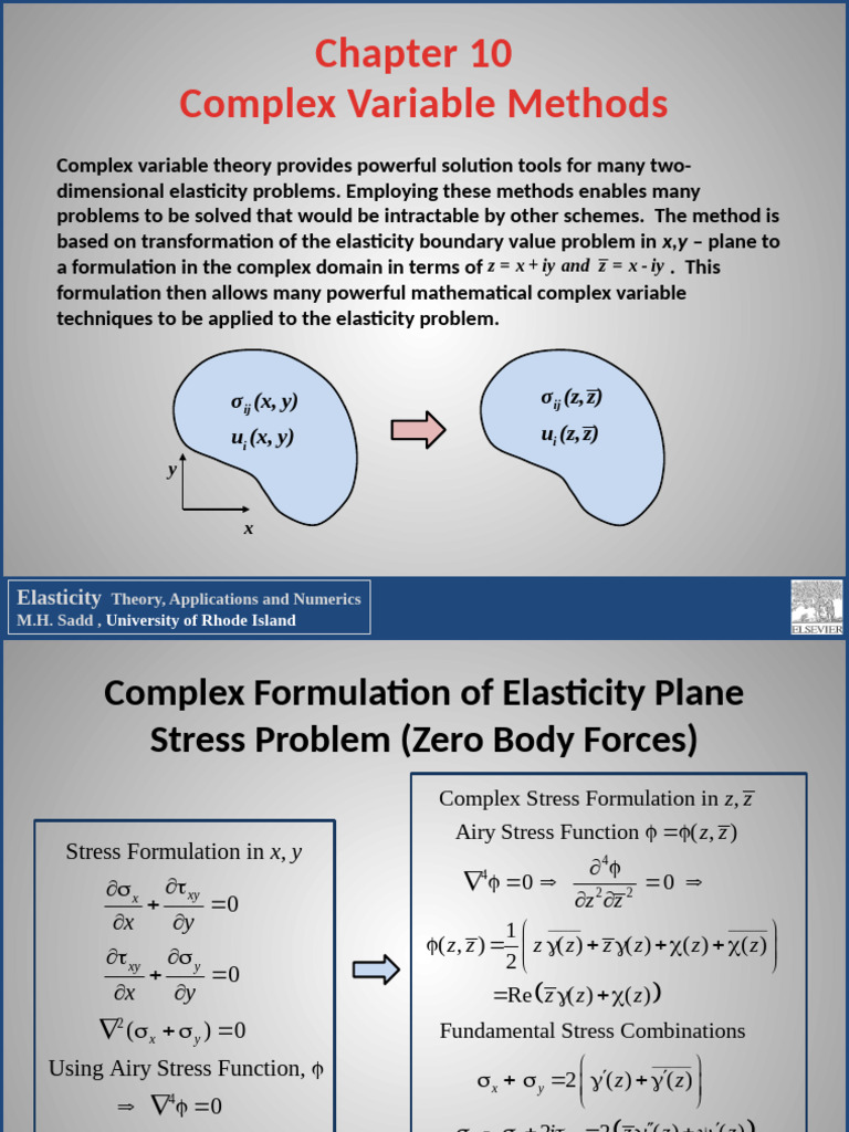 Chapter 10 | PDF | Linear Elasticity | Complex Analysis
