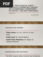 OT SOP Compliance Checklist Guide | PDF | Sterilization (Microbiology ...