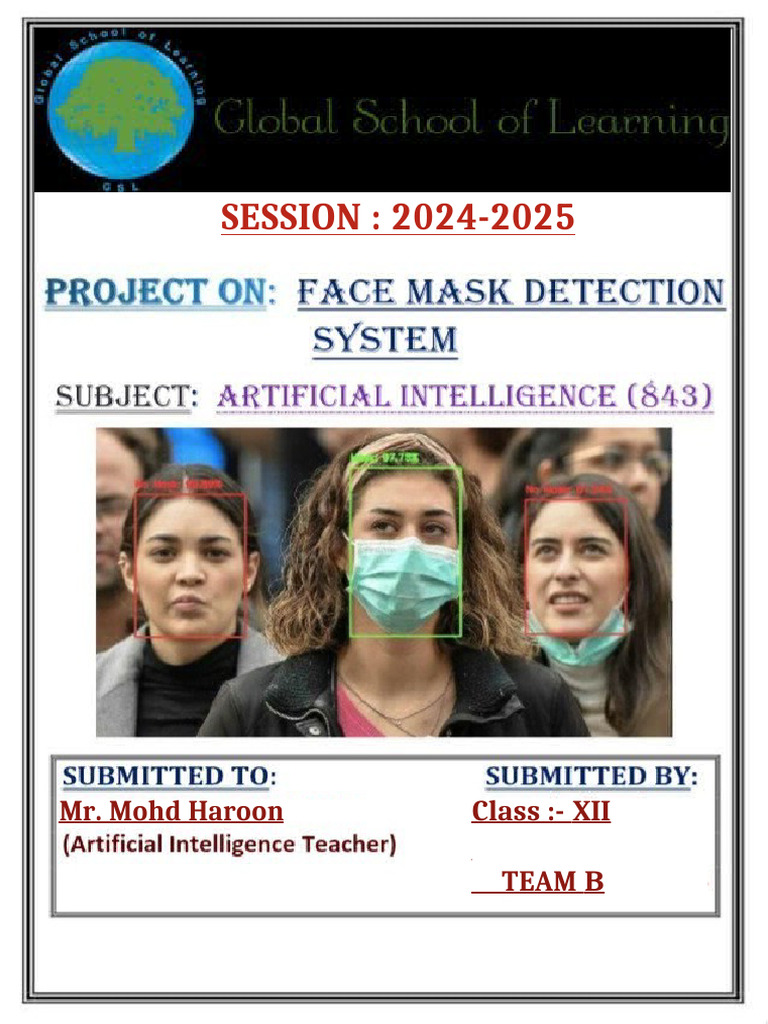 AI Project Mask Detection | PDF | Computing | Cognitive Science
